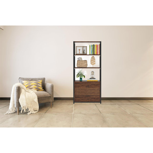 17 Stories Pitzville 60'' H x 23.6'' W Steel Standard Bookcase - Wayfair Canada